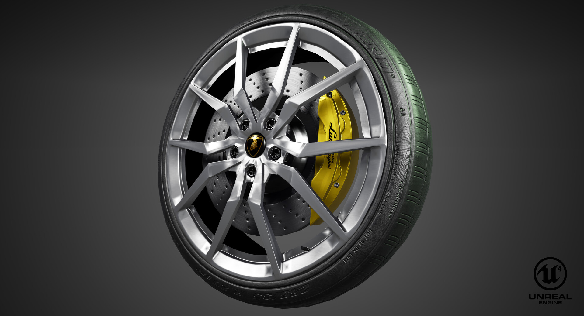 ArtStation - Lamborghini Wheel