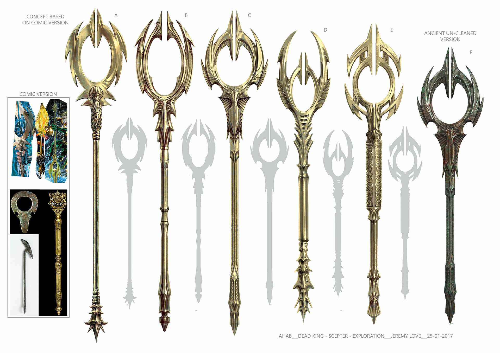 Jeremy Love - AQUAMAN - Weapons