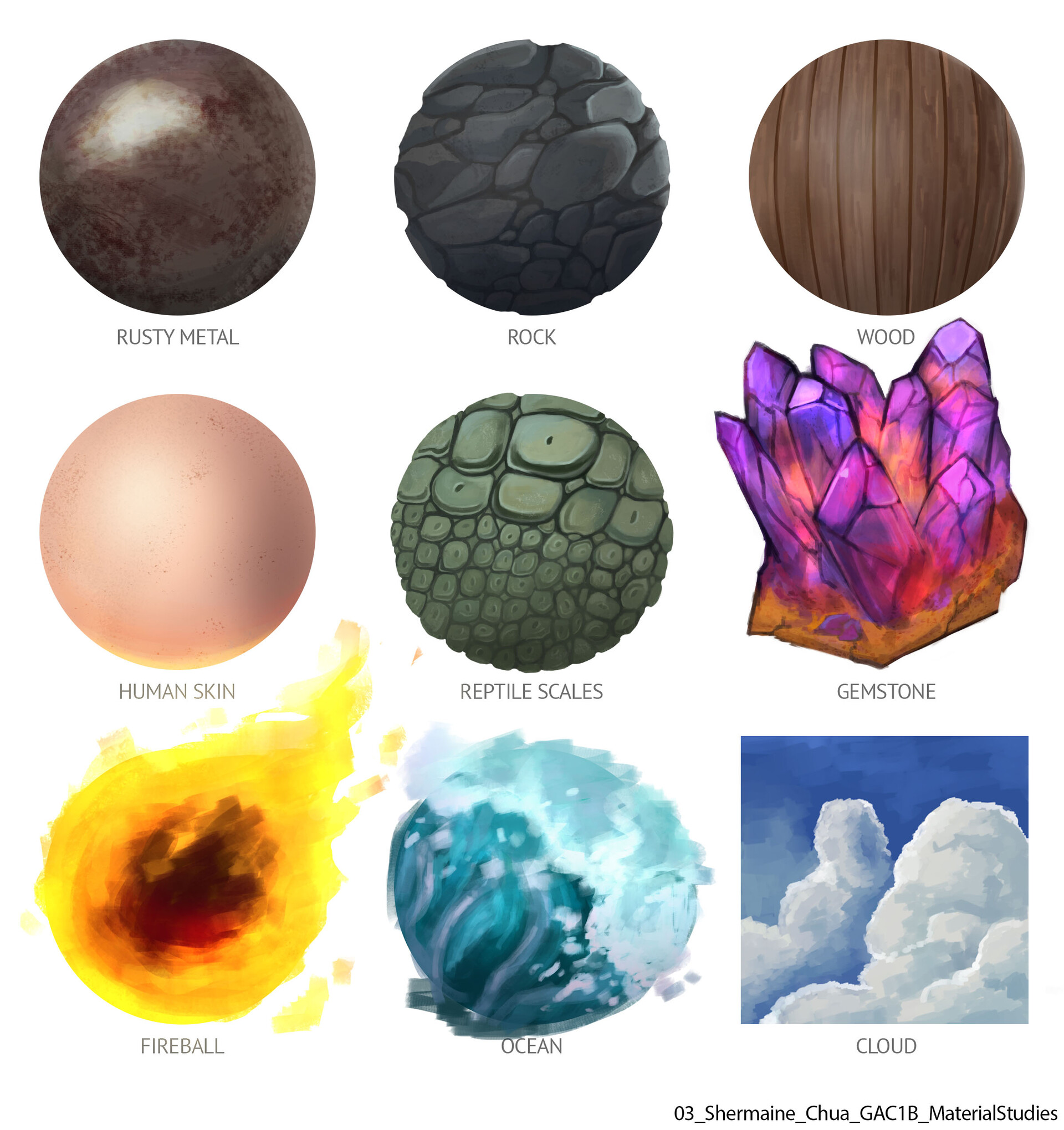 ArtStation - Material study