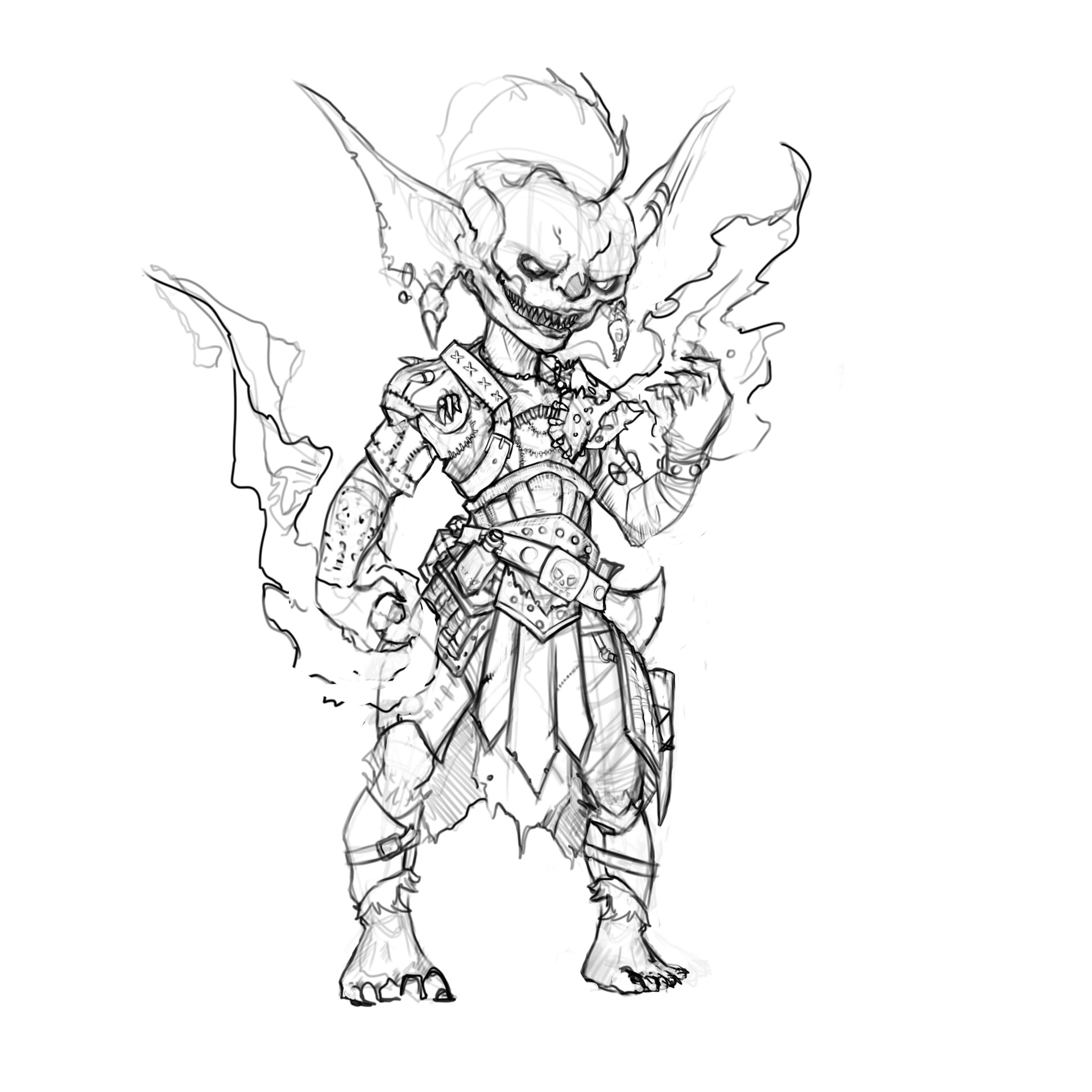 D&D Goblin Coloring Pages : In dnd i don't think orc or goblin have ...