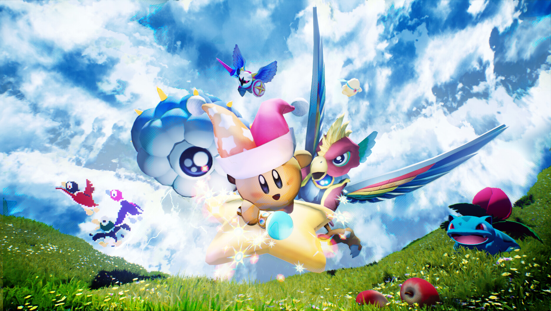 ArtStation - 2018 Kirby - Nintendo Mashup Fanart