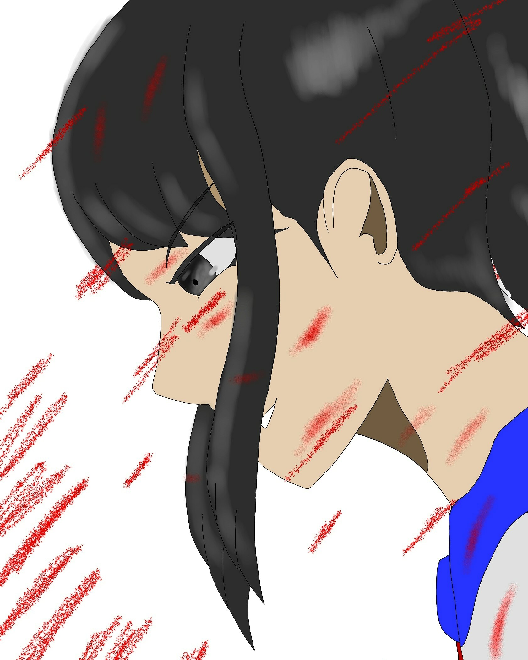 ArtStation - Yandere is having to much fun with her chainsaw