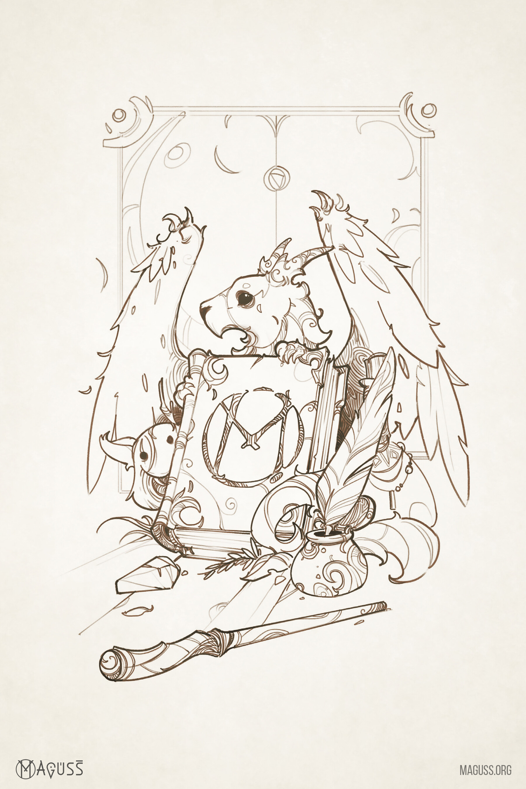 Alexey Yakovlev - Maguss artbook design and illustrations