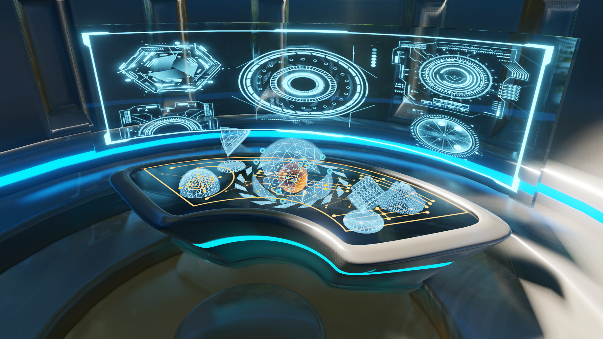 ArtStation - Futuristic UI