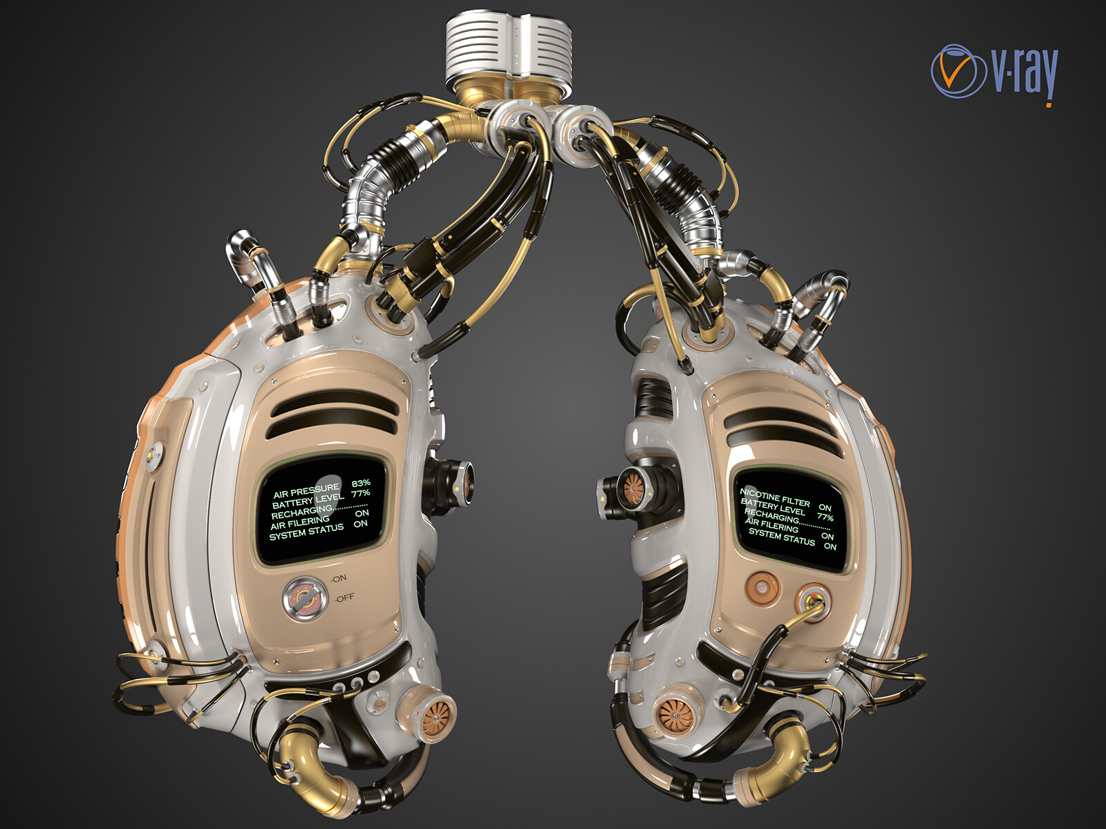 ArtStation - Robotic lungs (available for purchase)