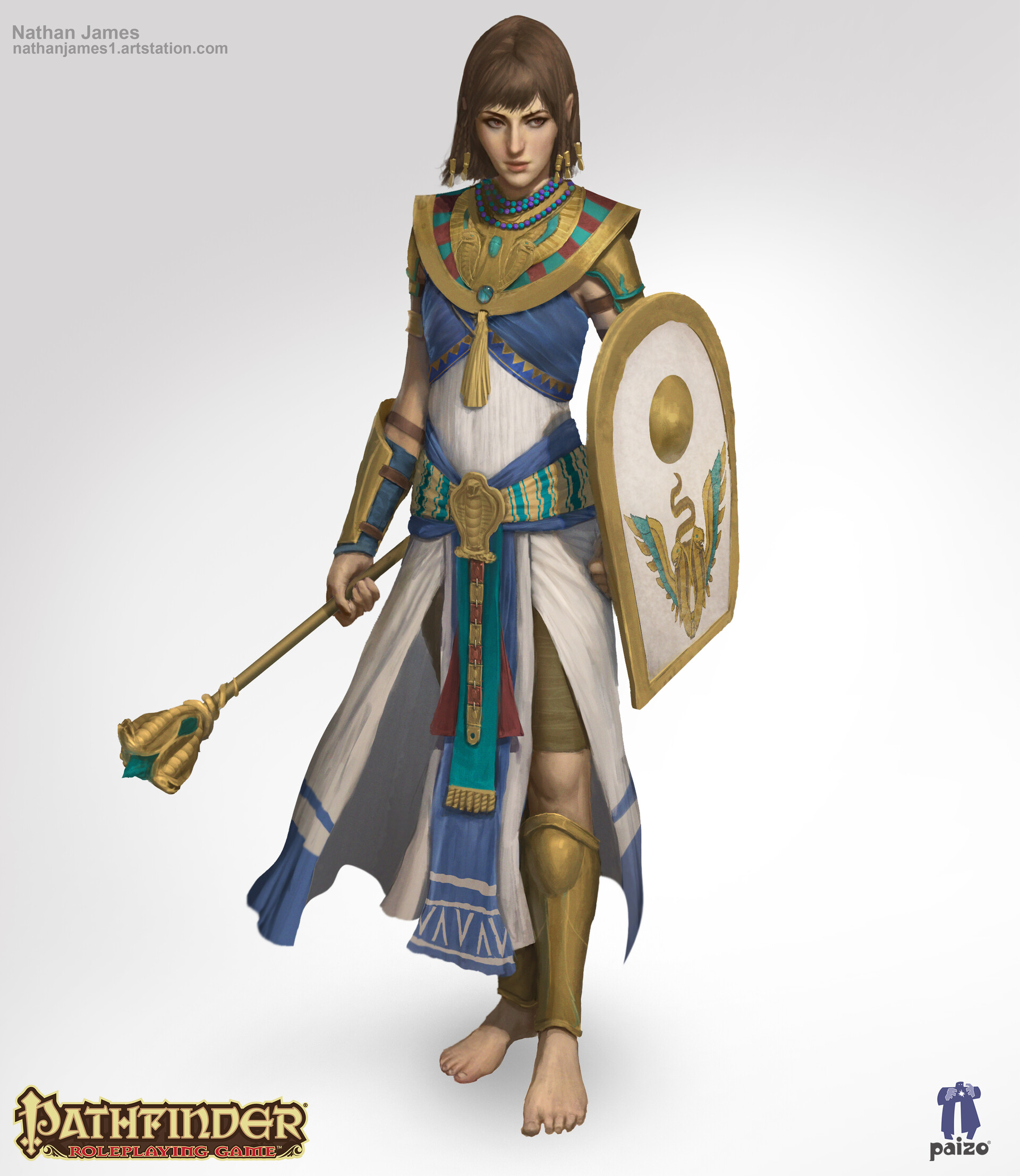 Wadjet Paladin by Nathanael James : r/ReasonableFantasy