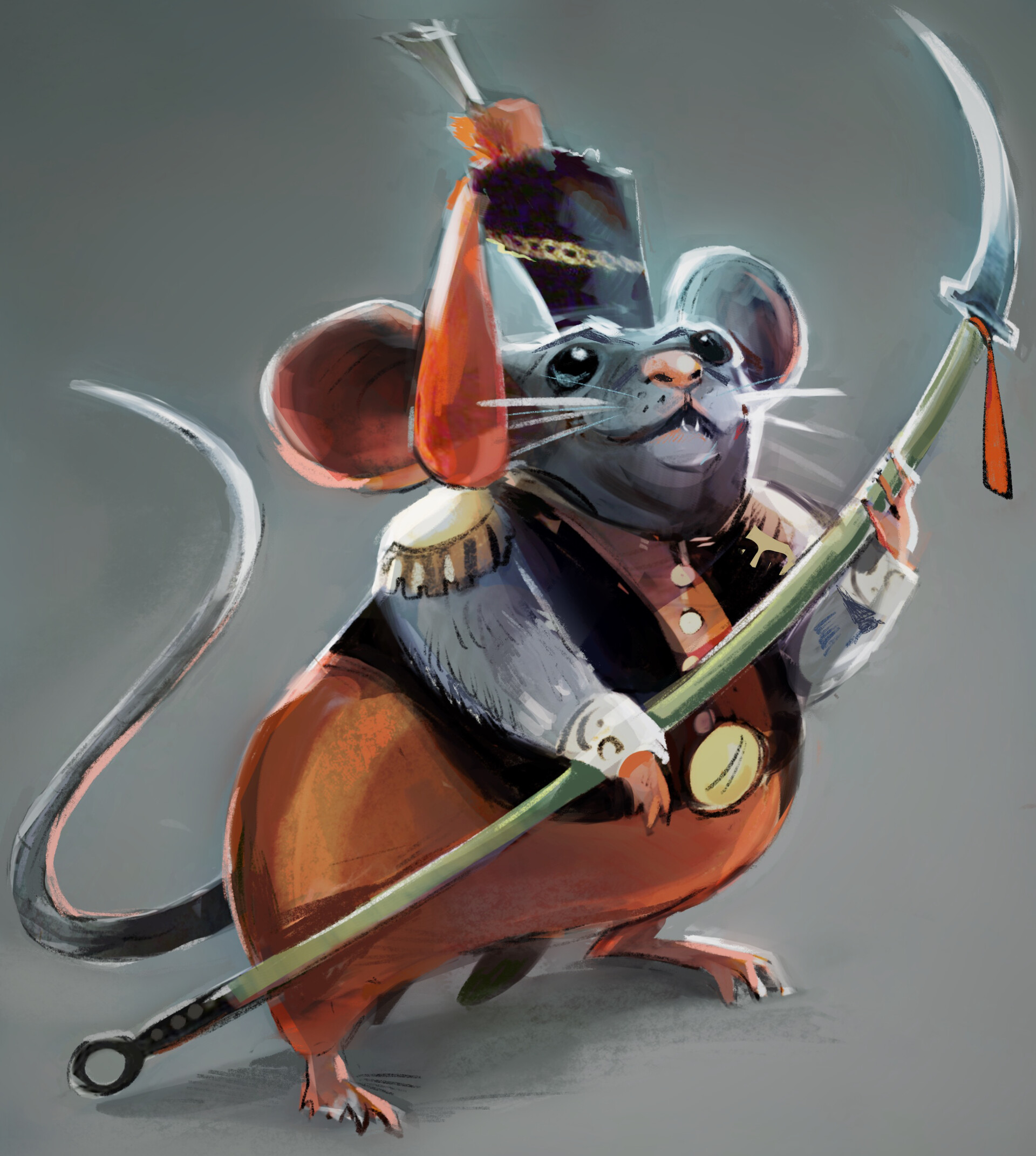 ArtStation - Flamboyant Hussar Mouse - (MOUSE WARRIOR CDC)