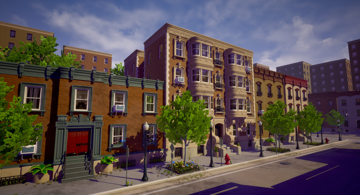 Erik McKenney Portfolio - Stylized City Environment W.I.P.