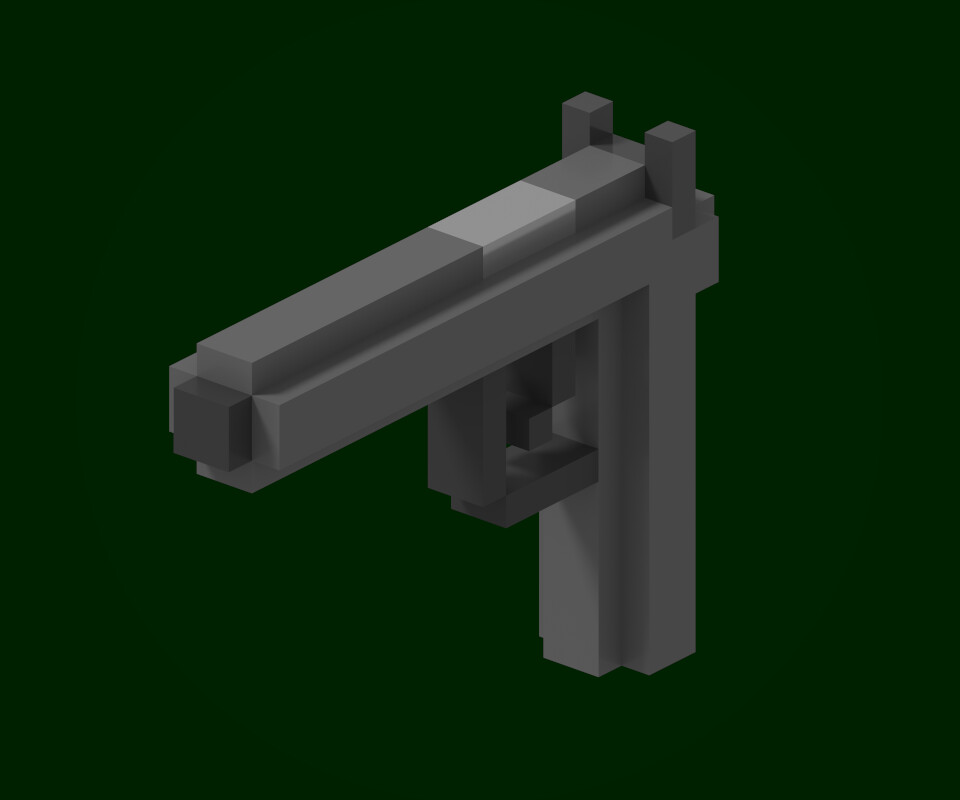 ArtStation - Voxel Pistol