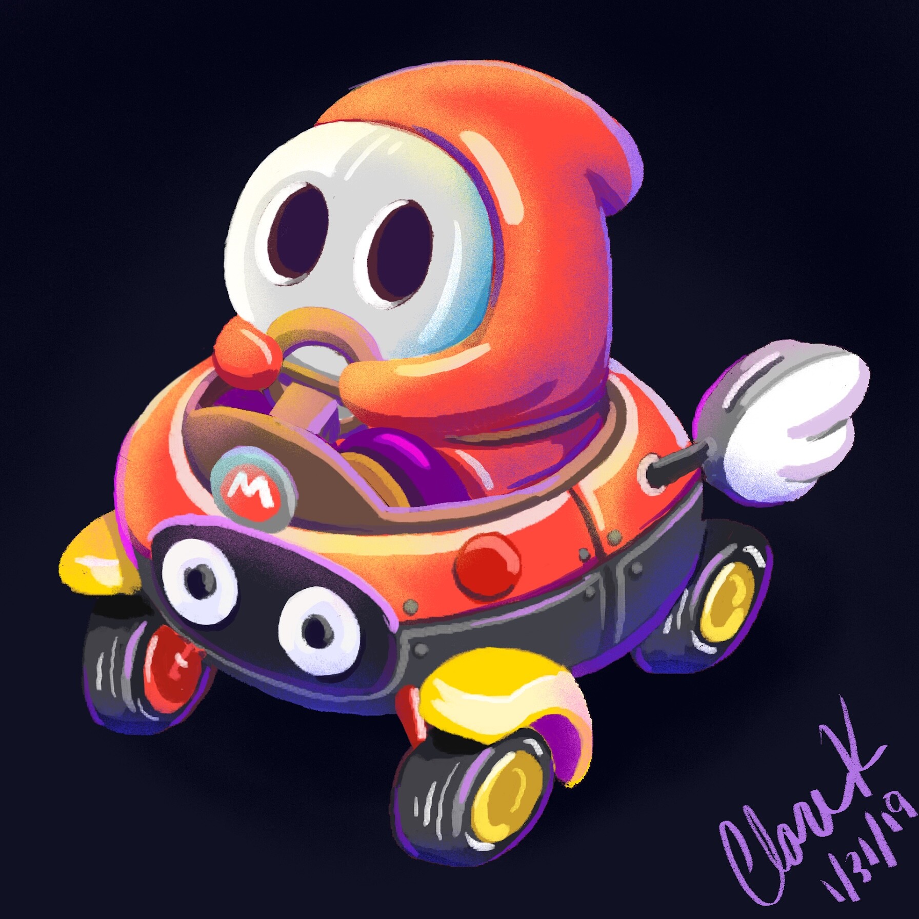ArtStation - Mario Kart Racing