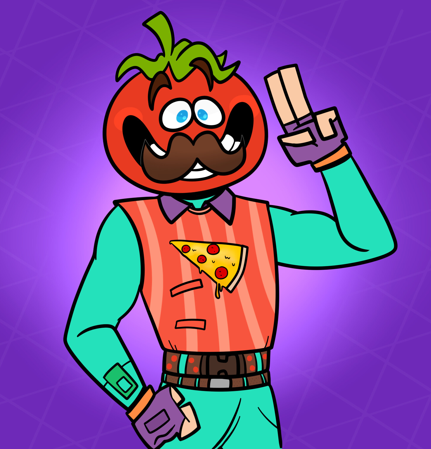 how to draw tomato head in fortnite