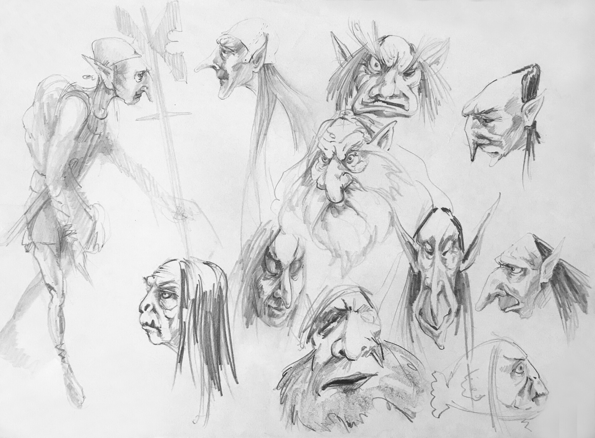 ArtStation - Bilbo Baggins, Elf Characters