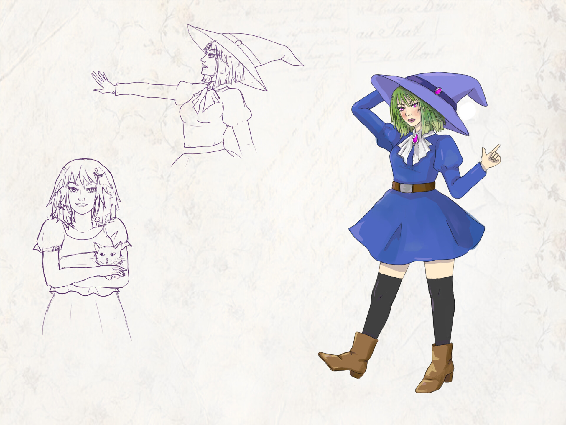 ArtStation - Kelle the witch apprentice