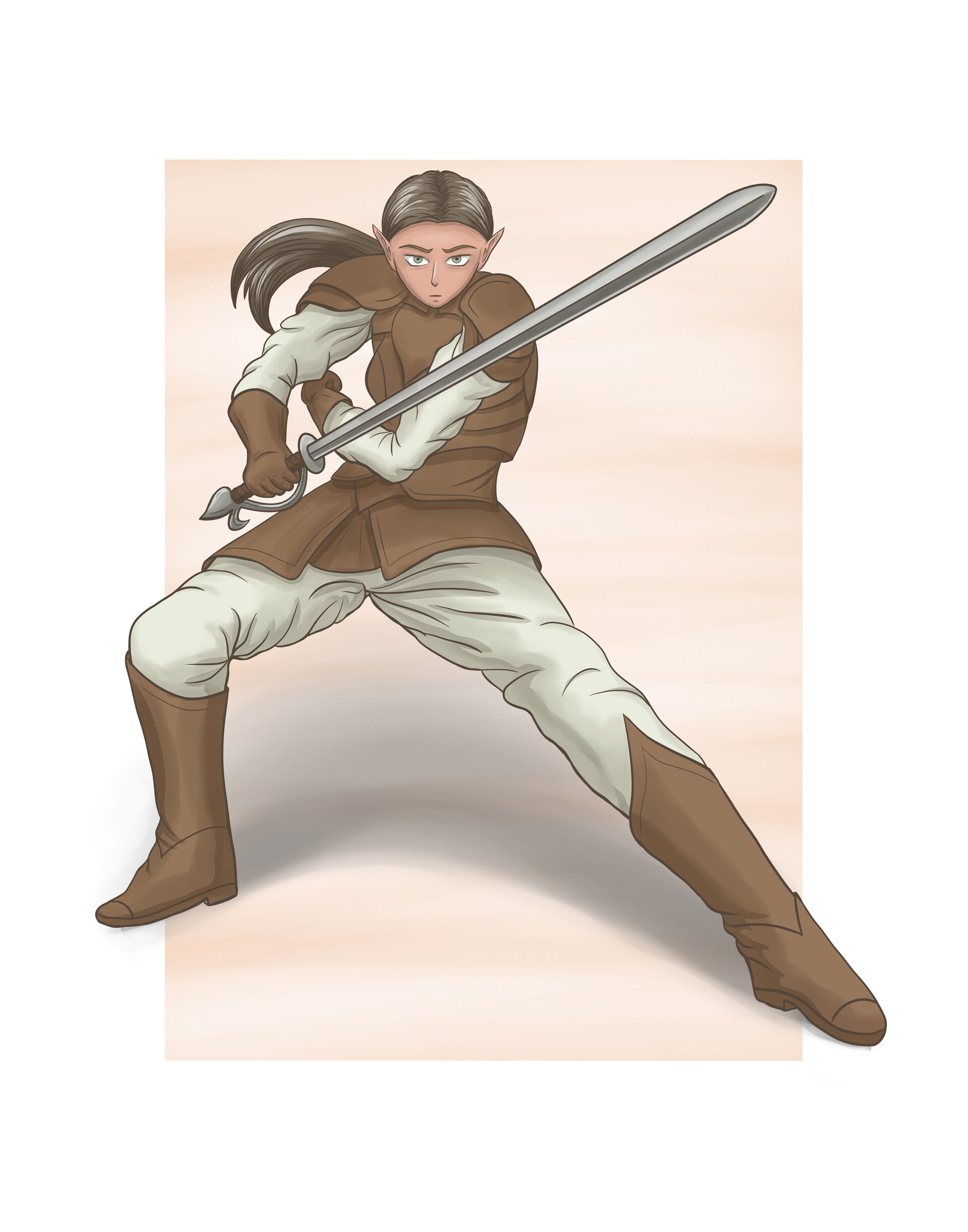 ArtStation - Wood Elf at the Ready