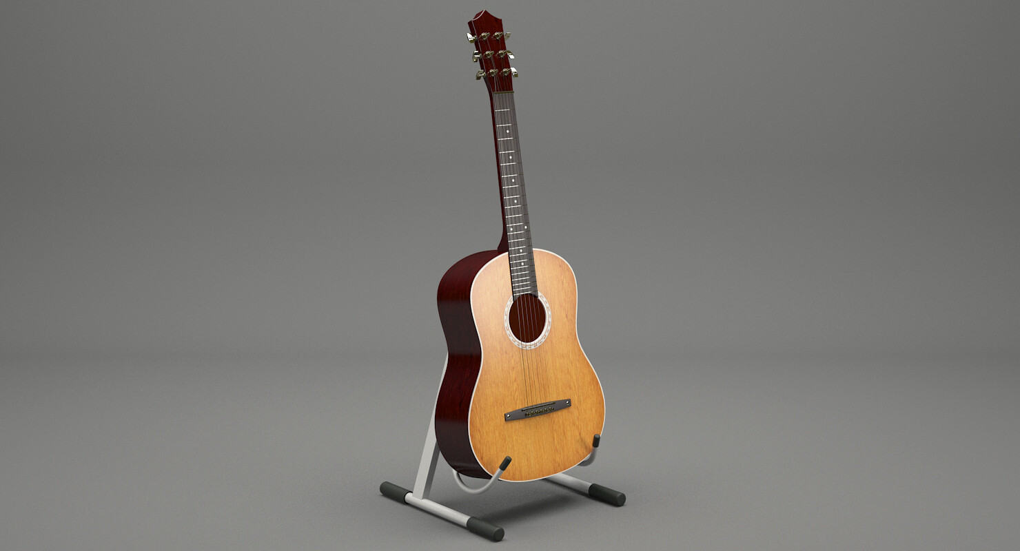 ArtStation - Generic Classic Guitar 01