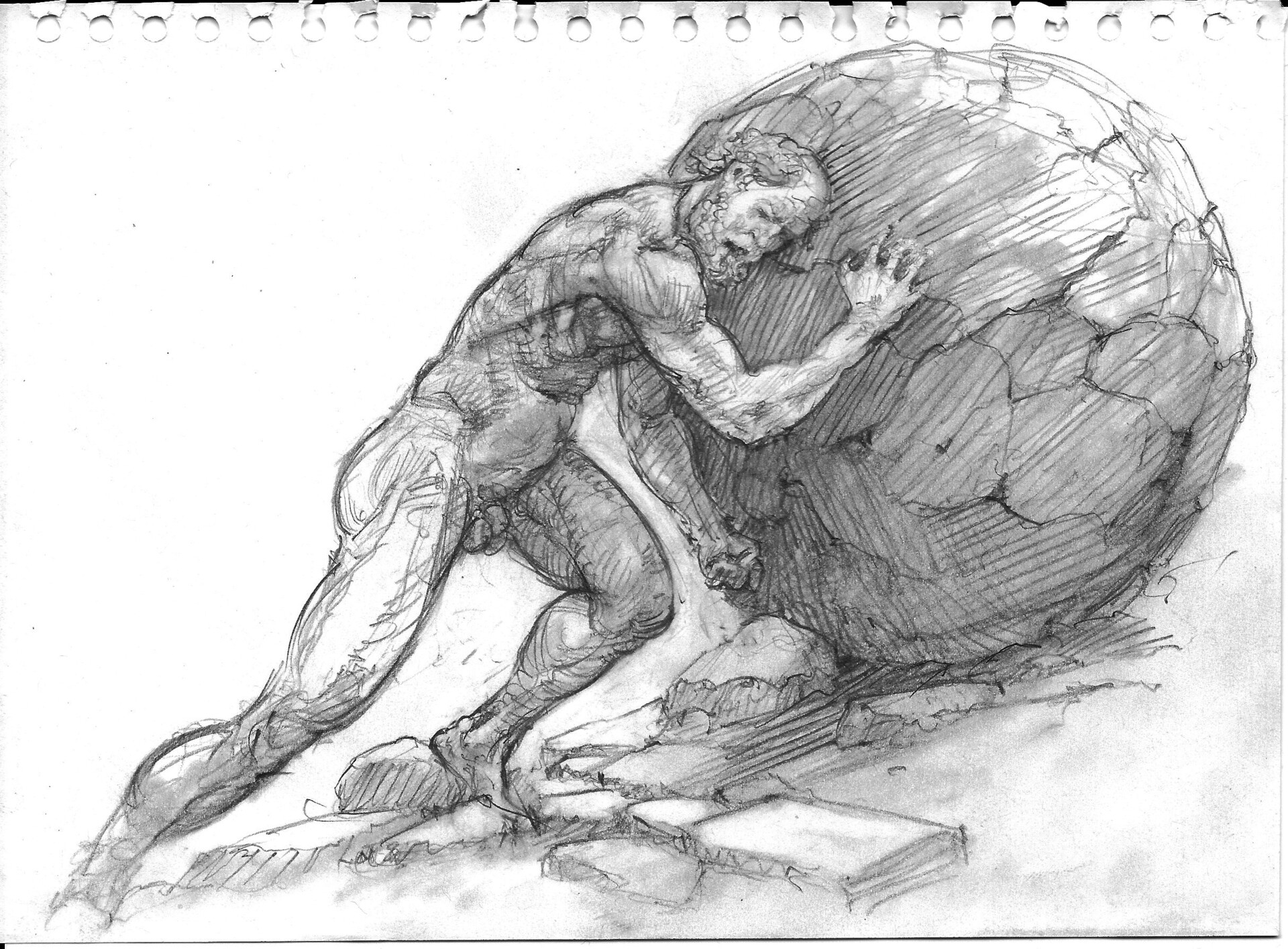 sisyphus drawing