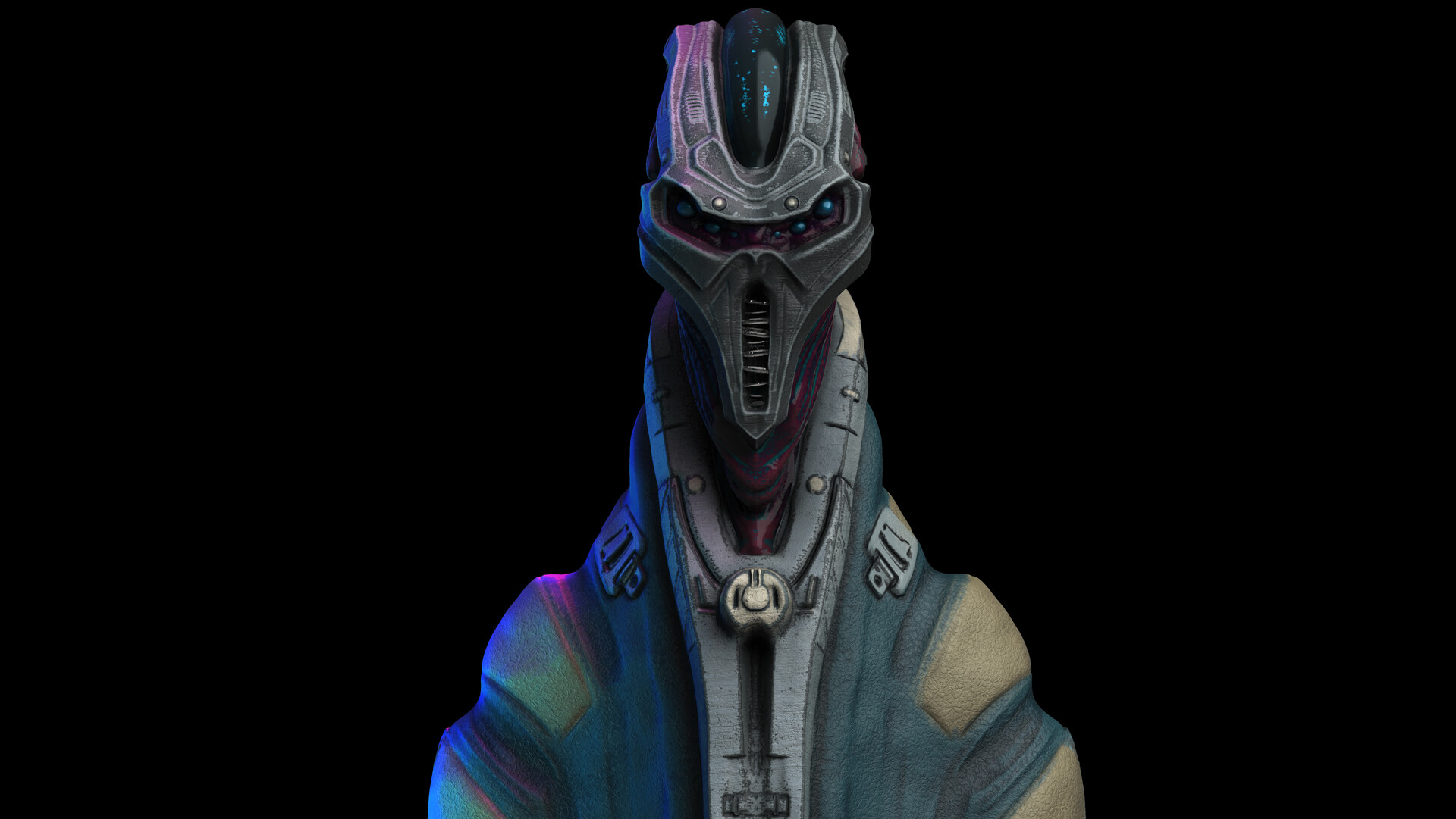 ArtStation - Prisoned xenos concept sculpt