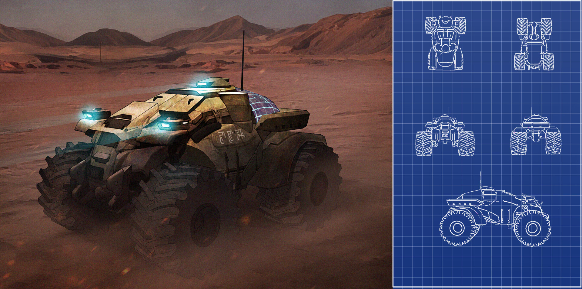 ArtStation - Sand dune vehicle design