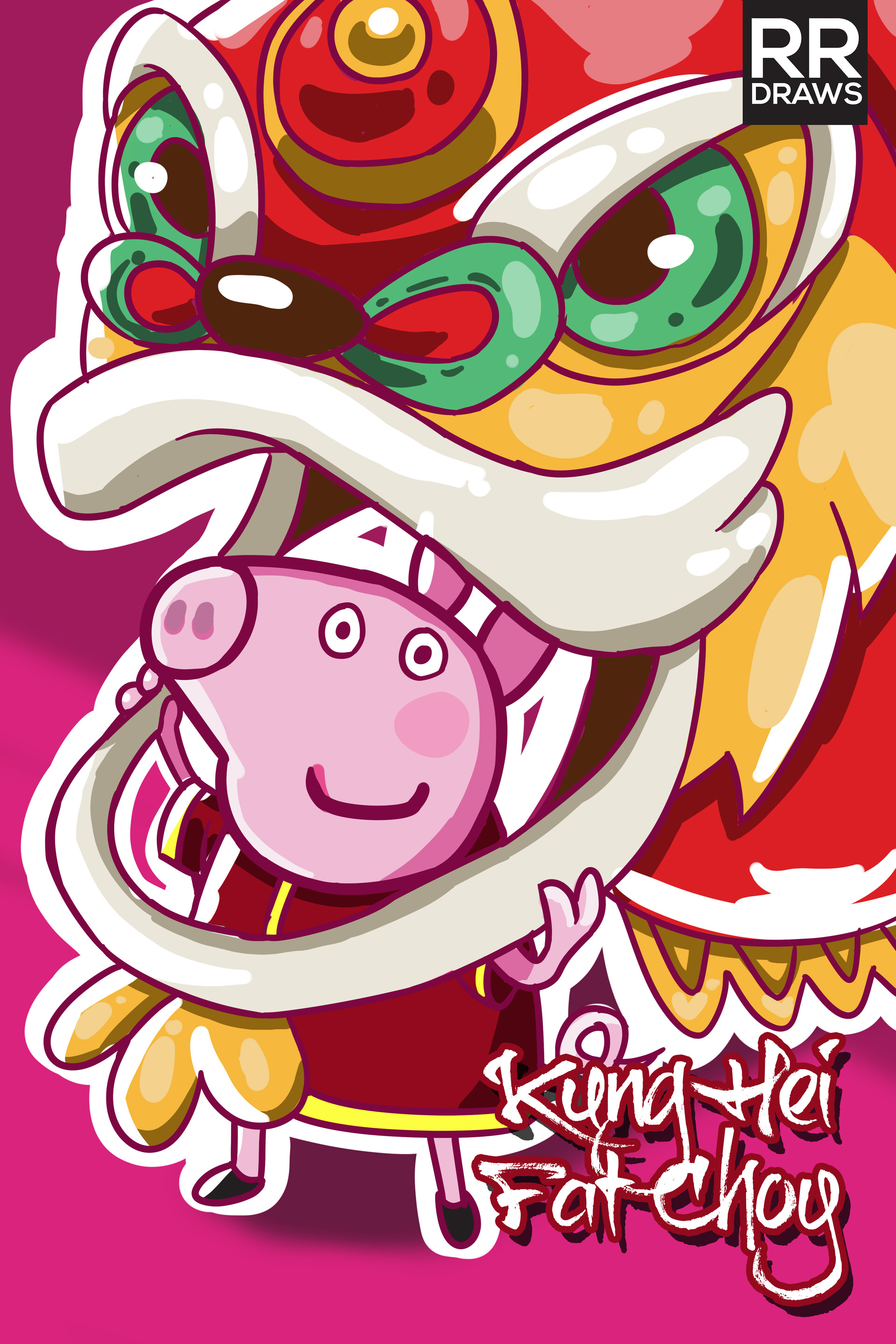 ArtStation - Peppa Pig dancing Lion