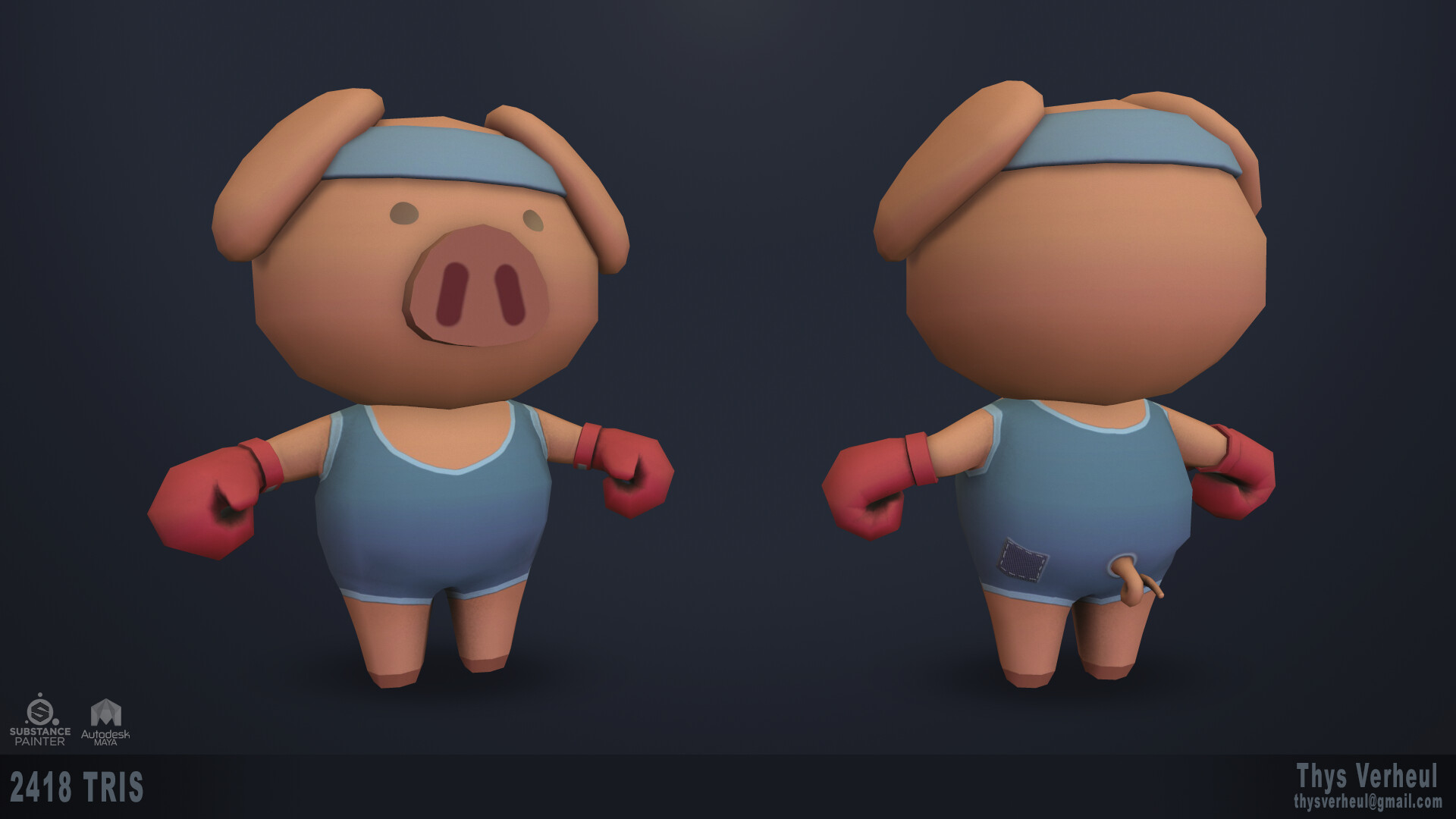 ArtStation - Pig Boxer