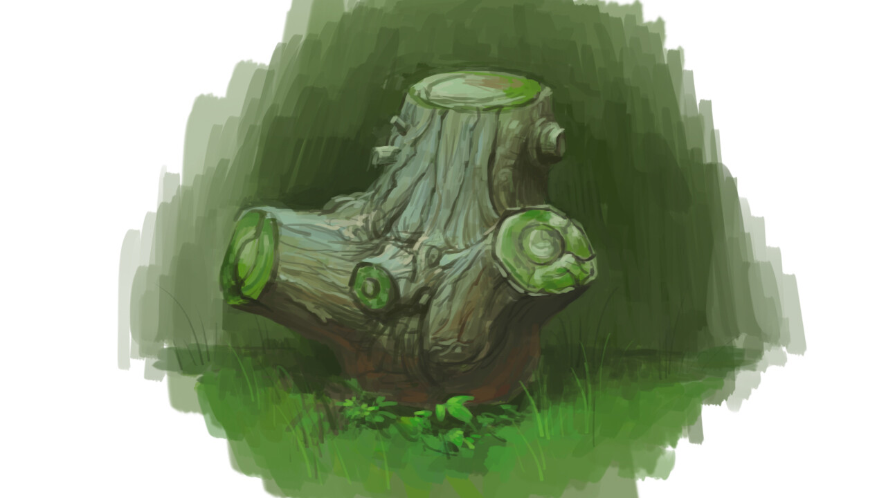 ArtStation - Wood pile