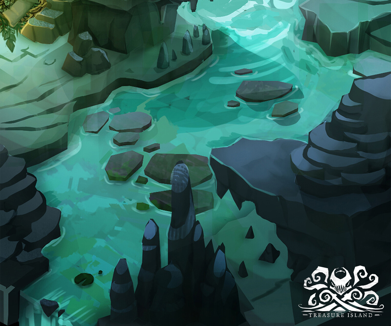 Nickie Villa - Treasure Island Environment Design - Ben Gunn's Cave