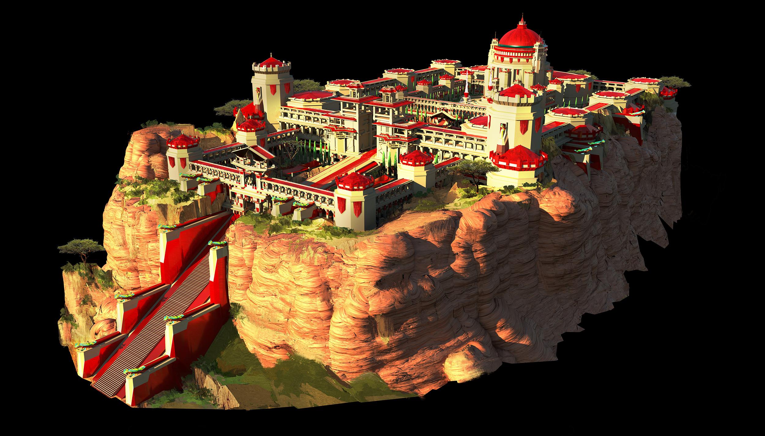 Jack Eaves Art - Chiaroscuro, The Great City Of Glass