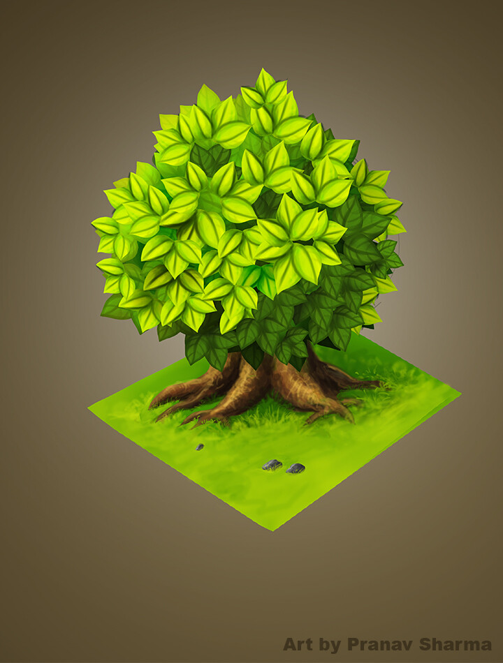 Pranab Sarma - 2D Tree game art by Pranav Sharma