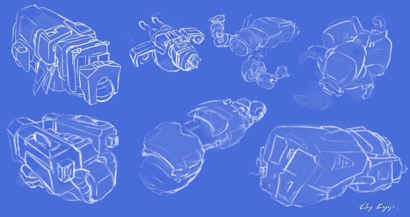 ArtStation - Alien Spaceship Sketches