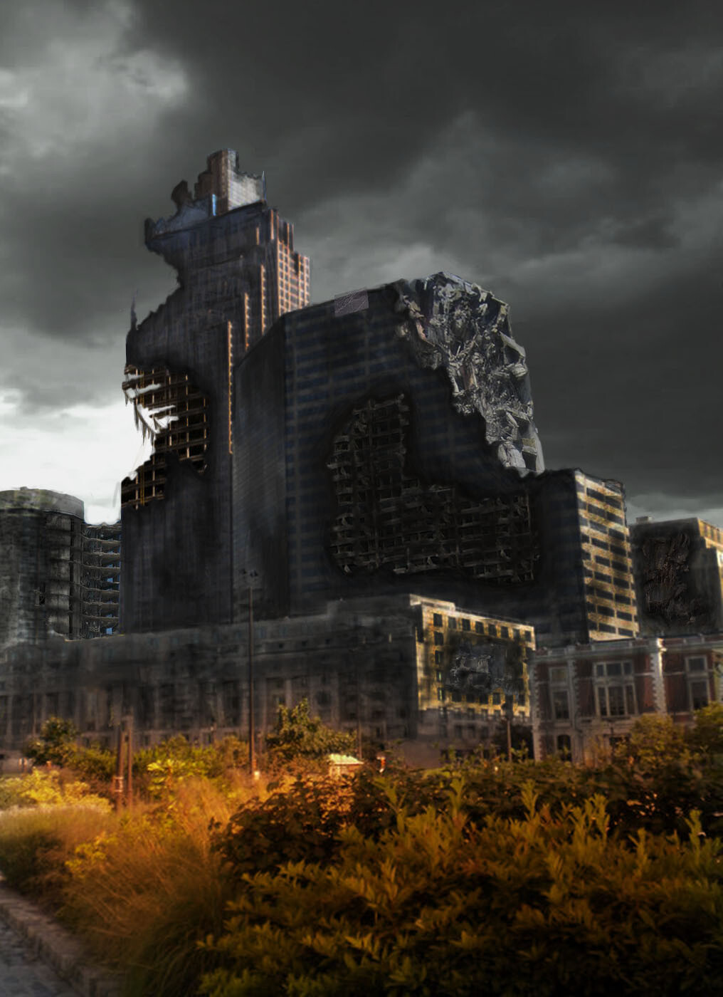 ArtStation - Post Apacolyptic Matte Painting