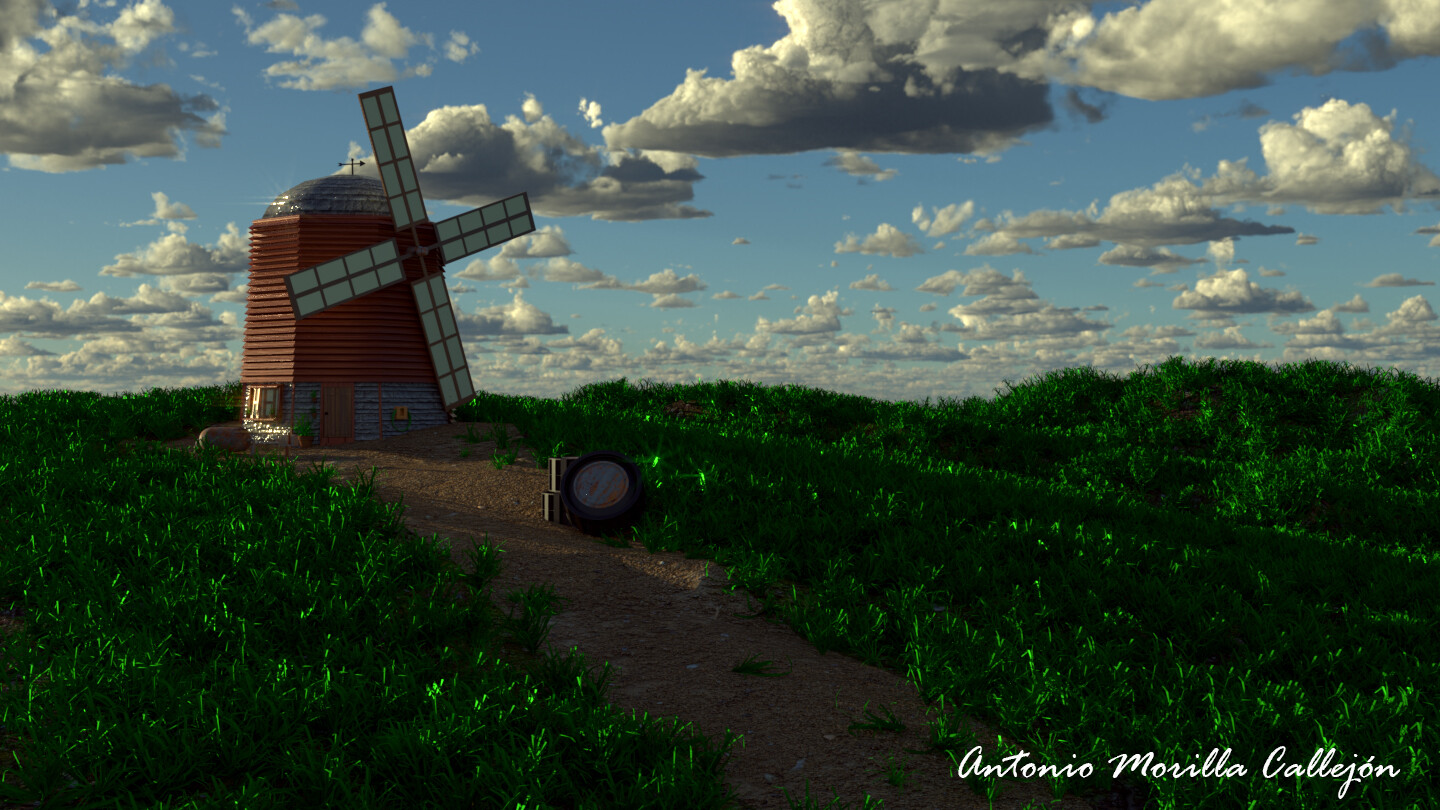 ArtStation - Windmill in terrain
