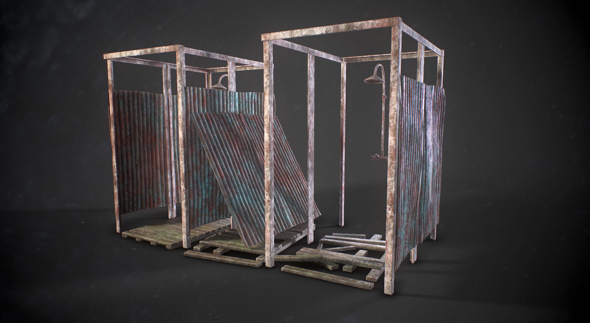 Eforb Outsource Game Studio - Outdoor props 3d model