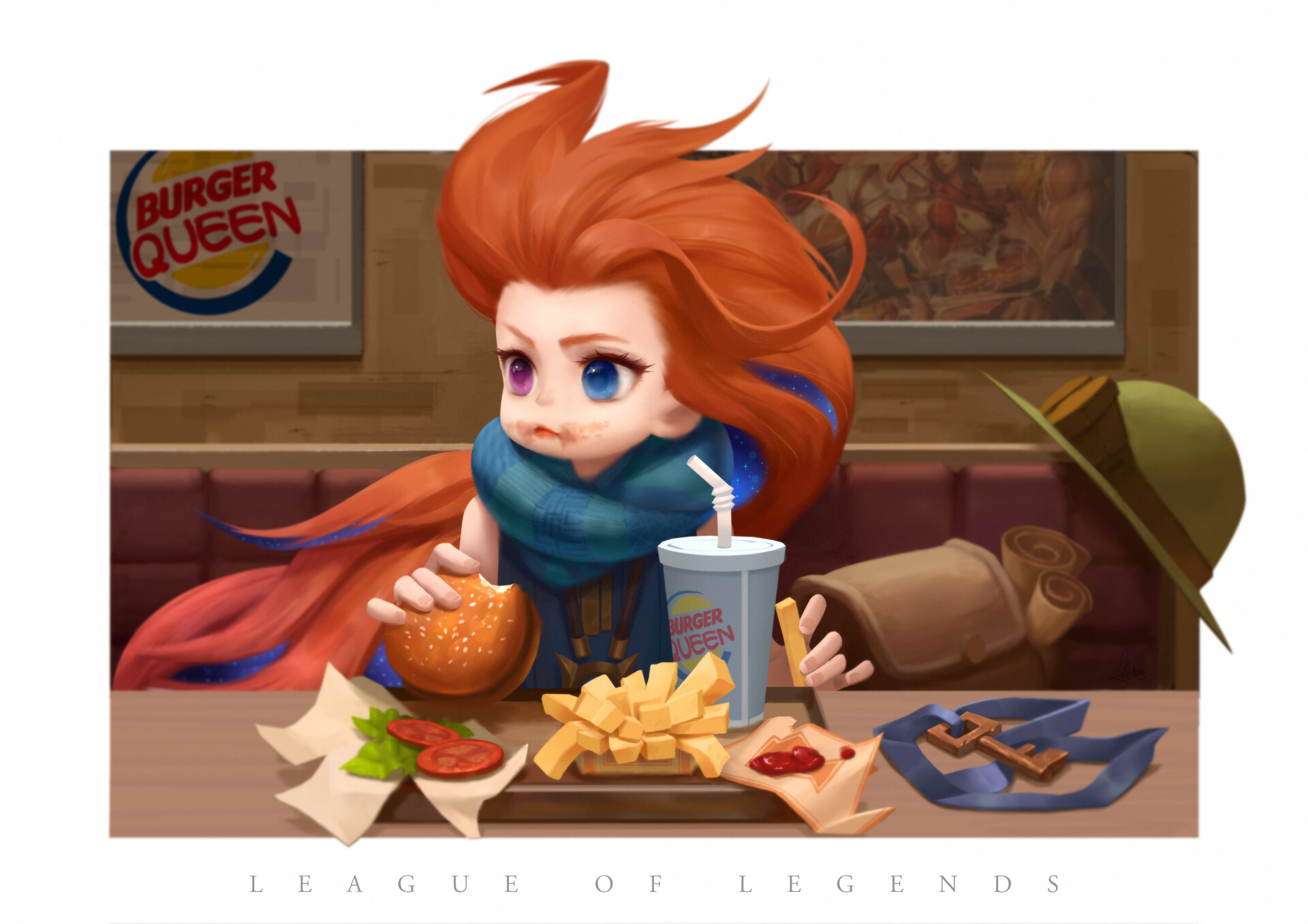 ArtStation - BURGER QUEEN