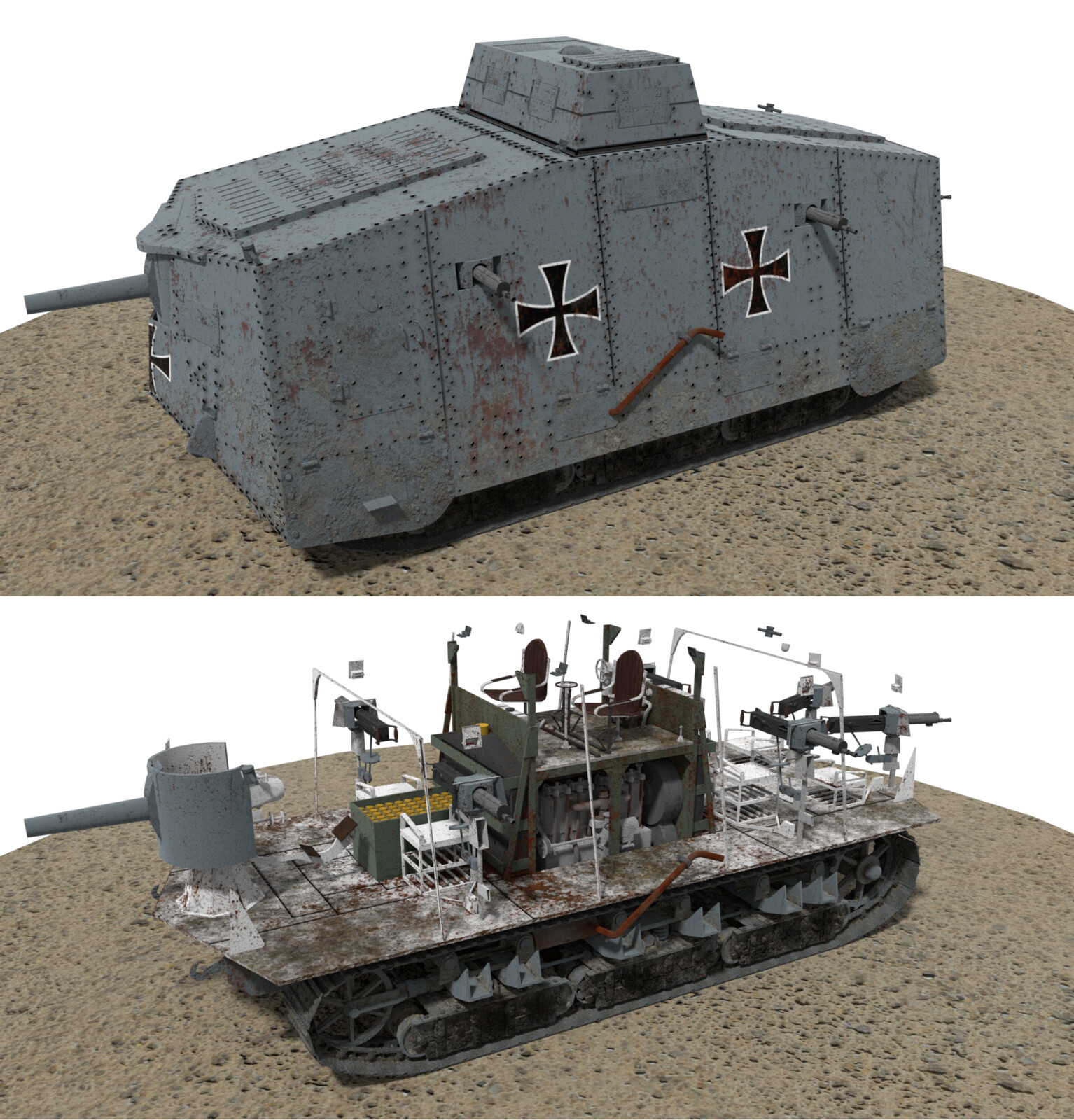 a7v tank inside