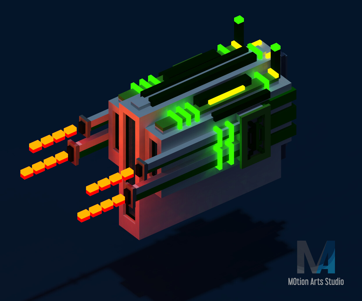 ArtStation - Voxel spaceships