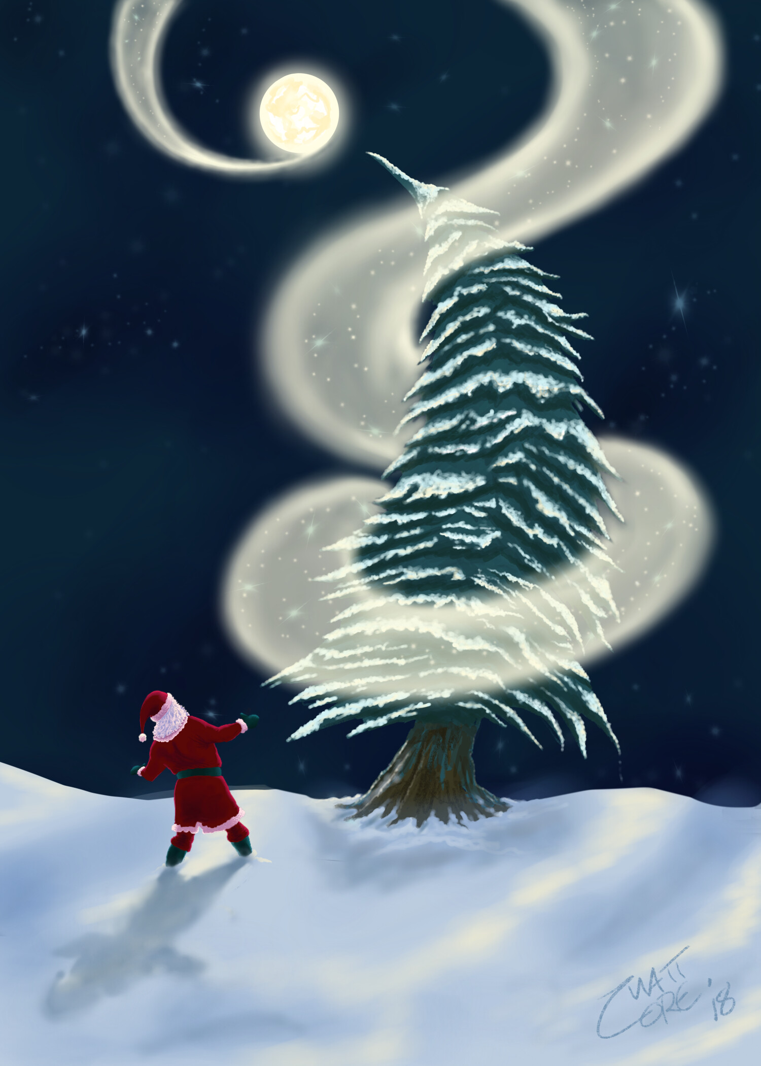 ArtStation - Wrapped in Magical Fir