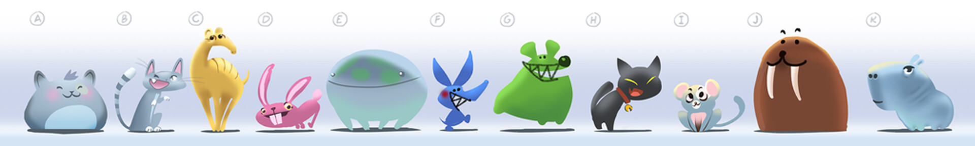 ArtStation - Cartoon Animal Concepts