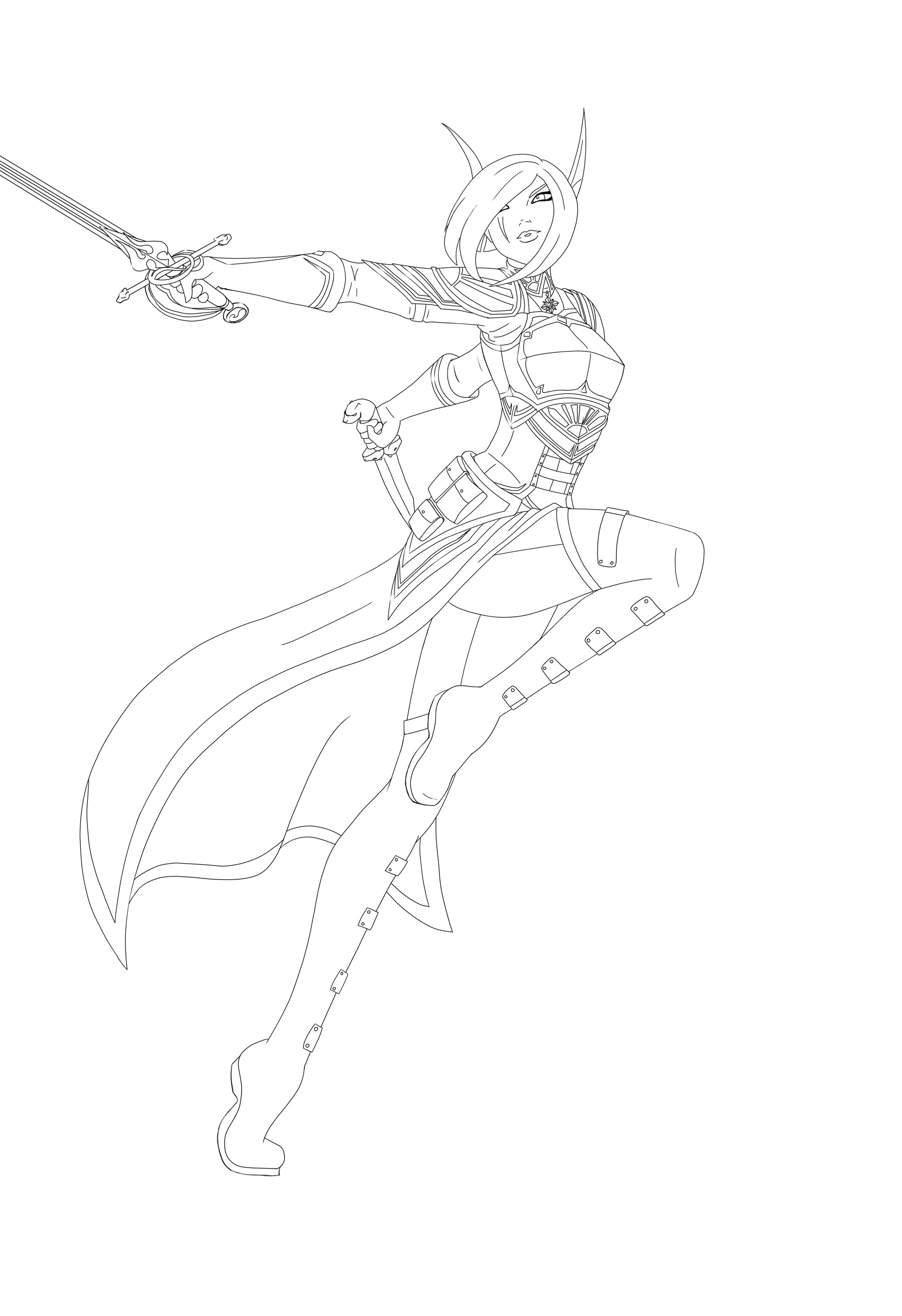 blood elf coloring pages