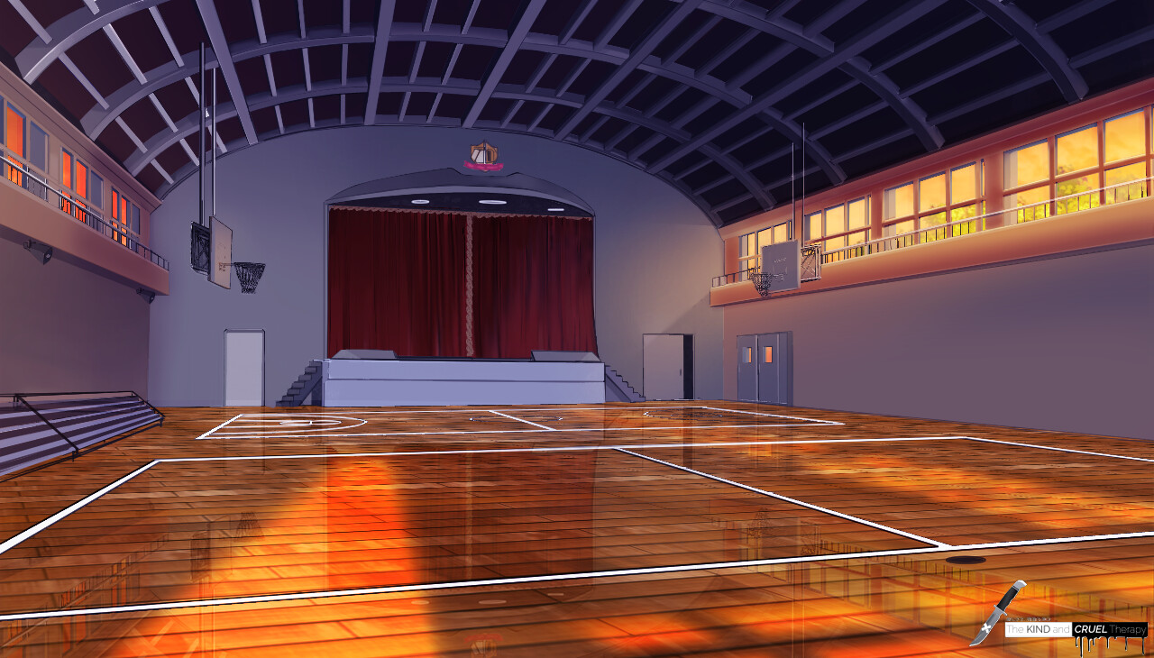 school gym background