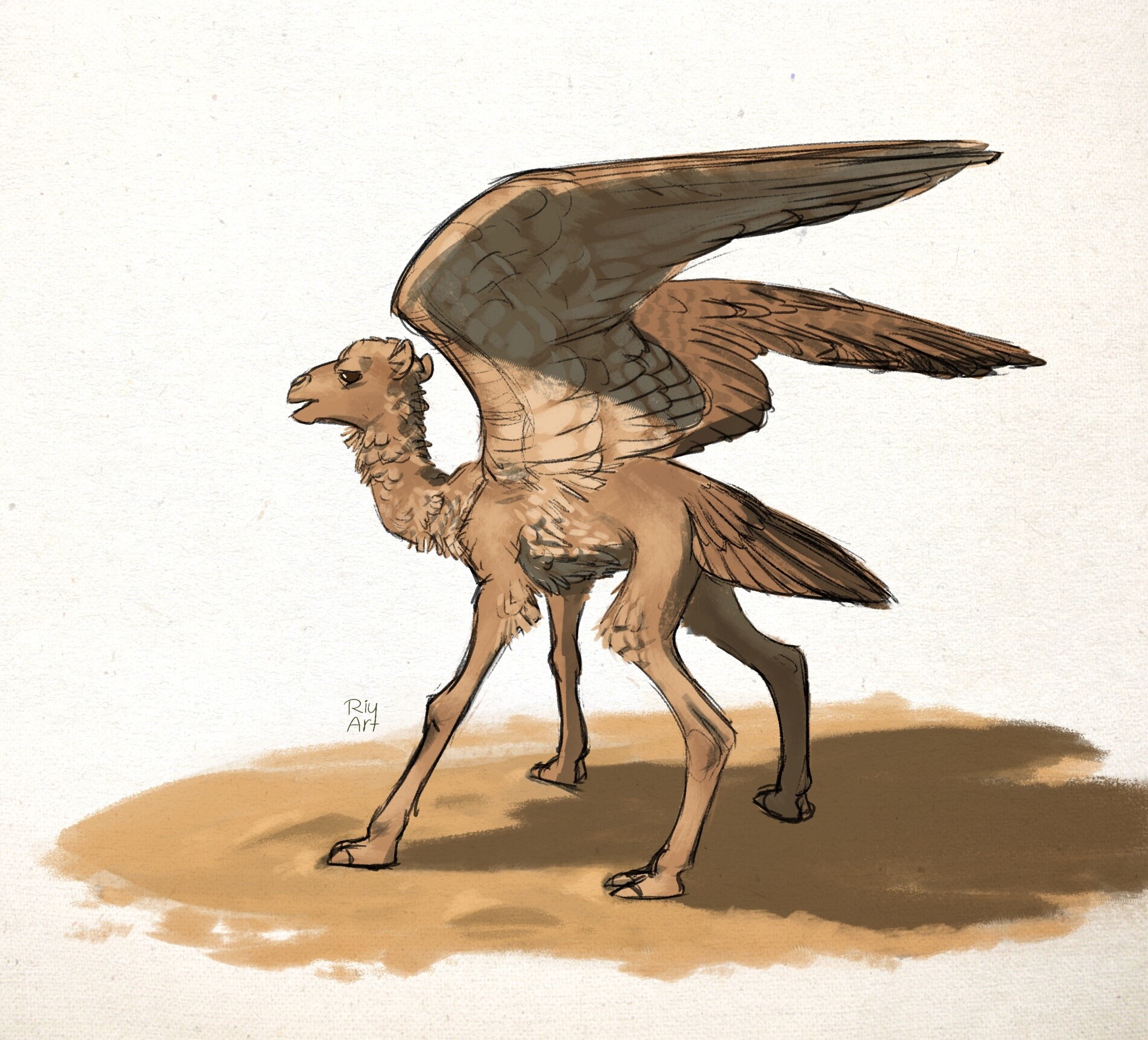 ArtStation - Winged camel