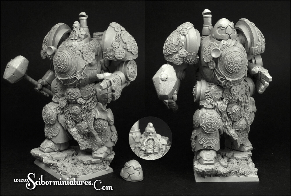 ArtStation - Dwarf Golem miniature