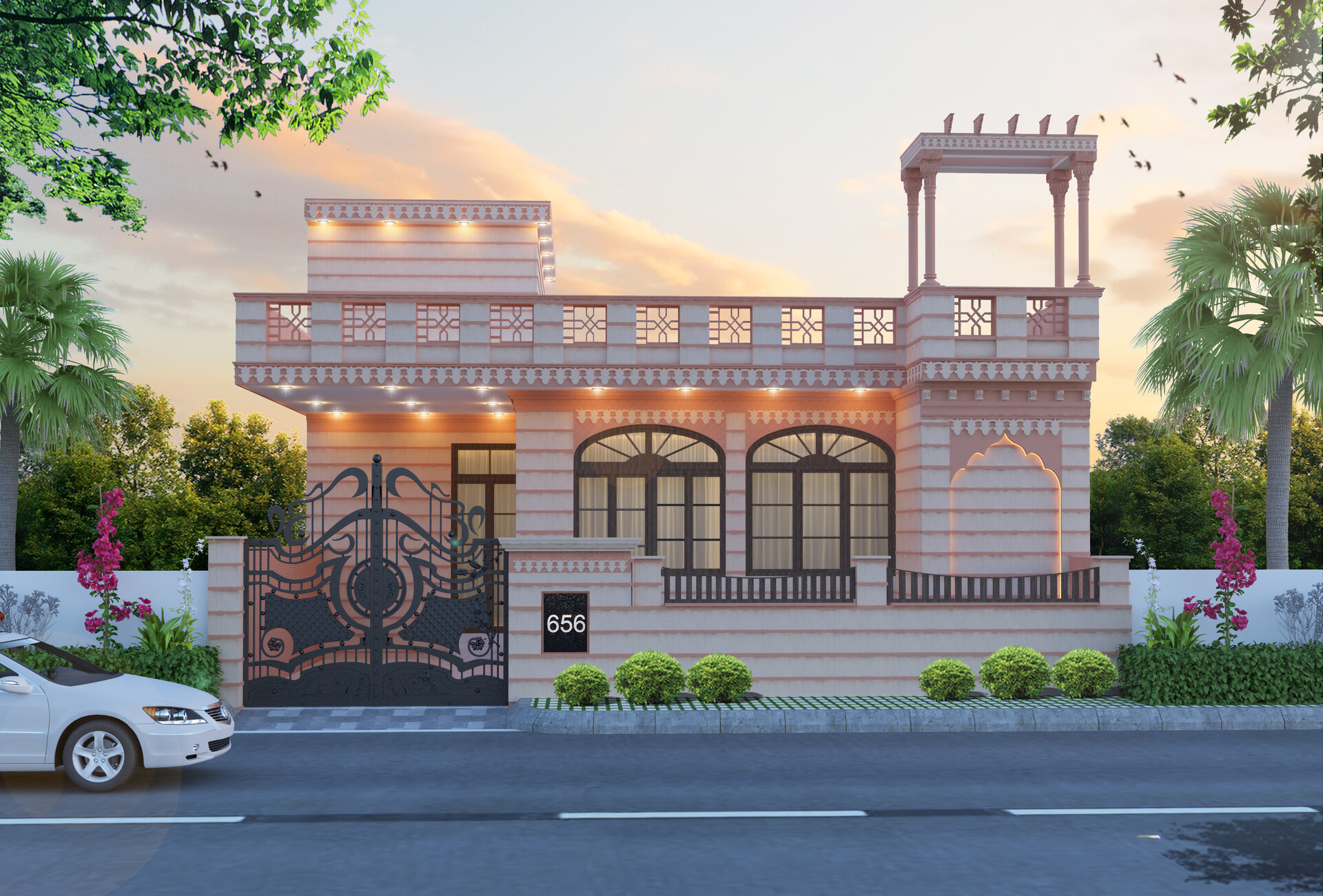 ArtStation - 3D house exterior view