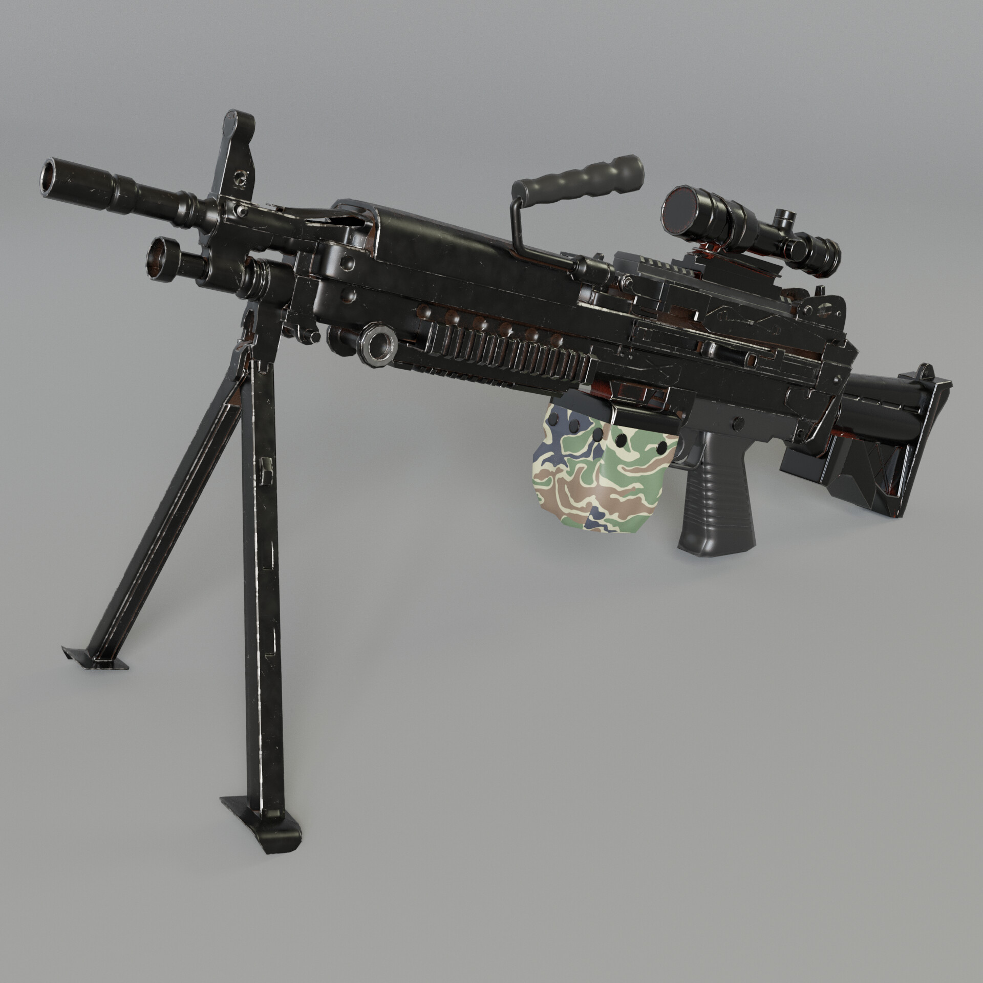 ArtStation - M249 Machine Gun
