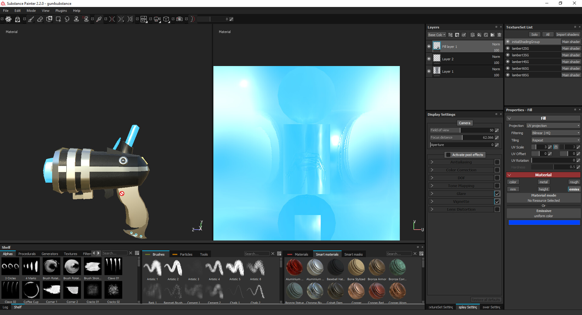 ArtStation - Animated gun