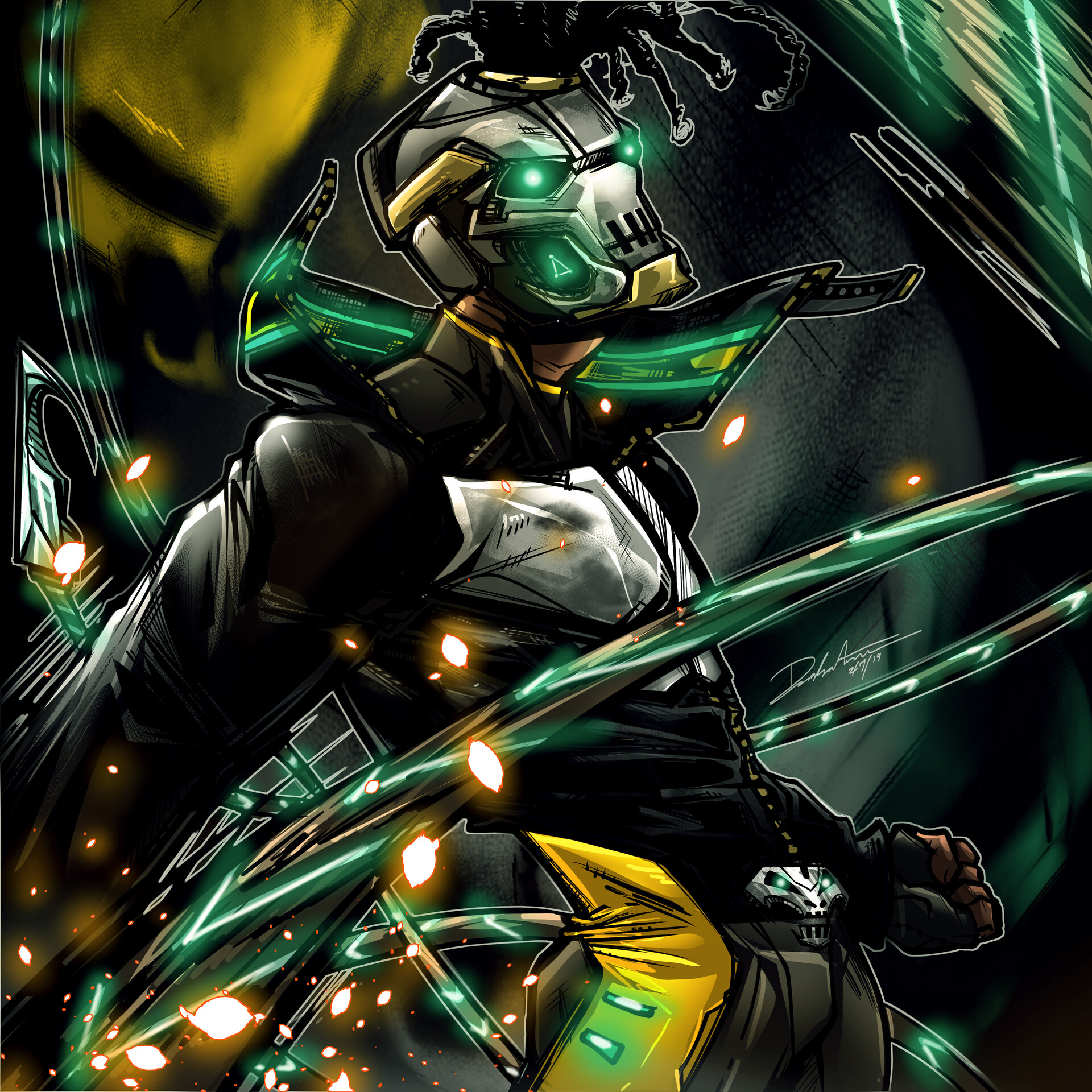 ArtStation - Cyber punk Gang leader