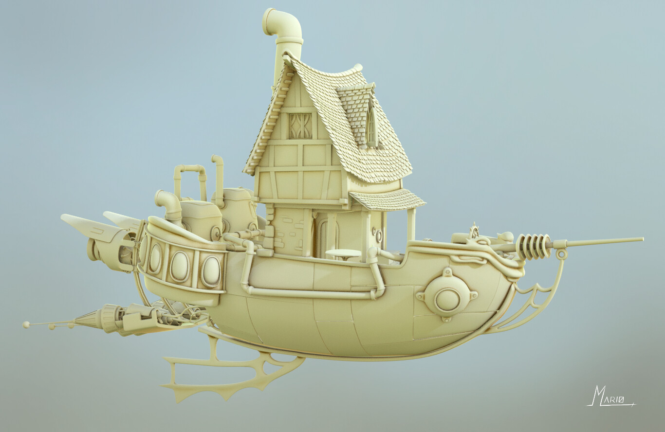 ArtStation - Flying boat