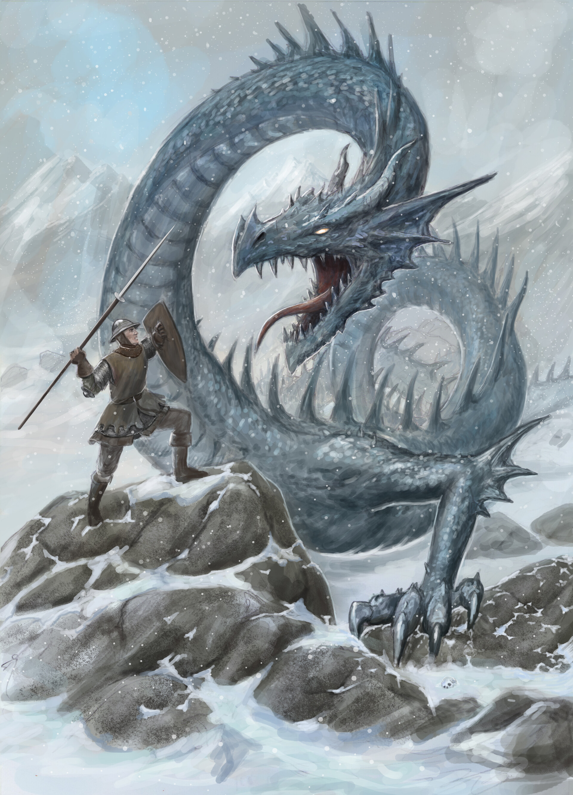 Gordon Napier - Ice Linnorm Dragon