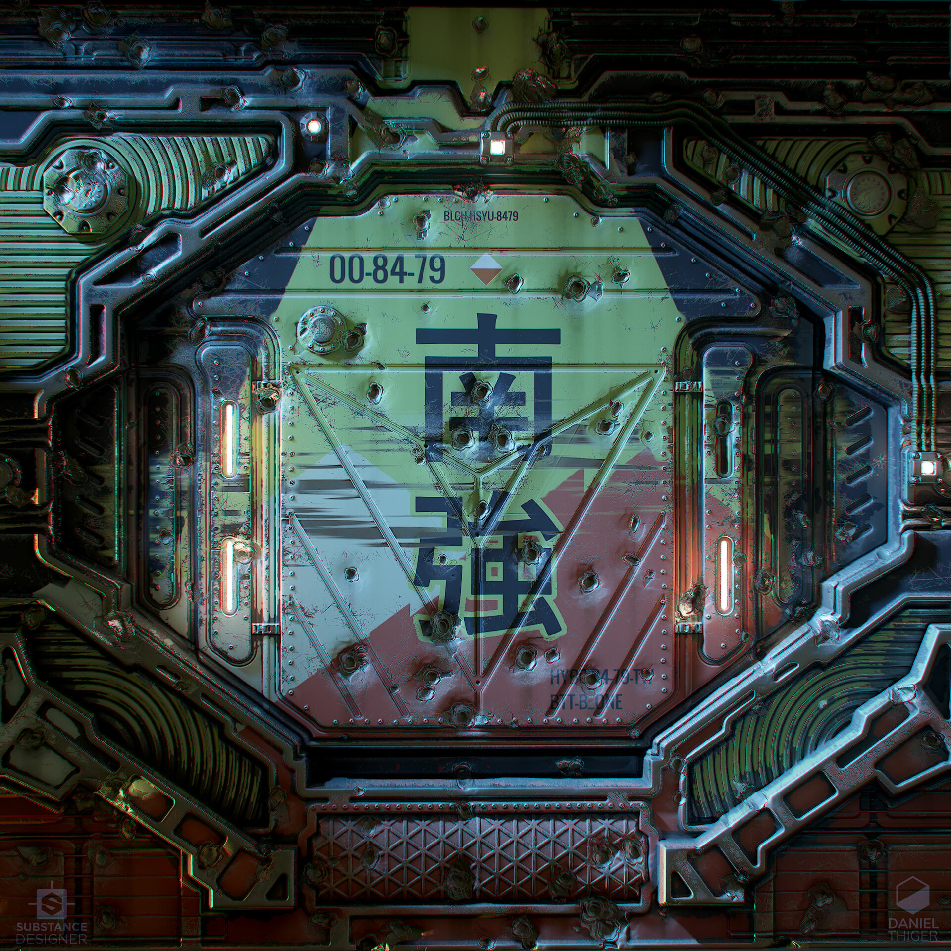 Daniel Thiger - Sci-fi Hangar Door