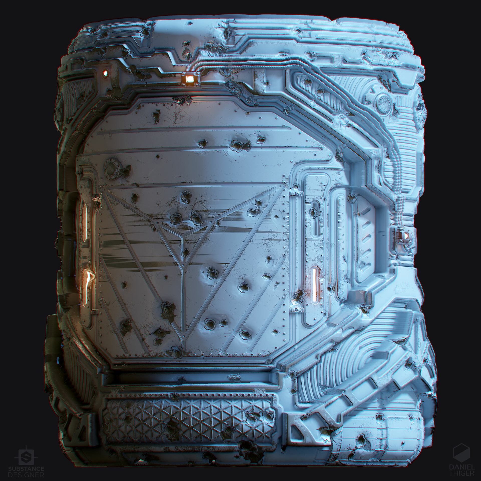 Daniel Thiger - Sci-fi Hangar Door