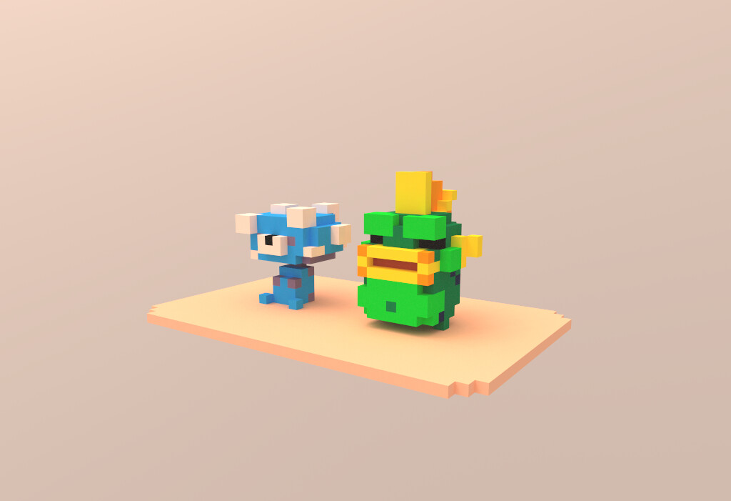 ArtStation - Eyes and Fish from Nuclear Throne